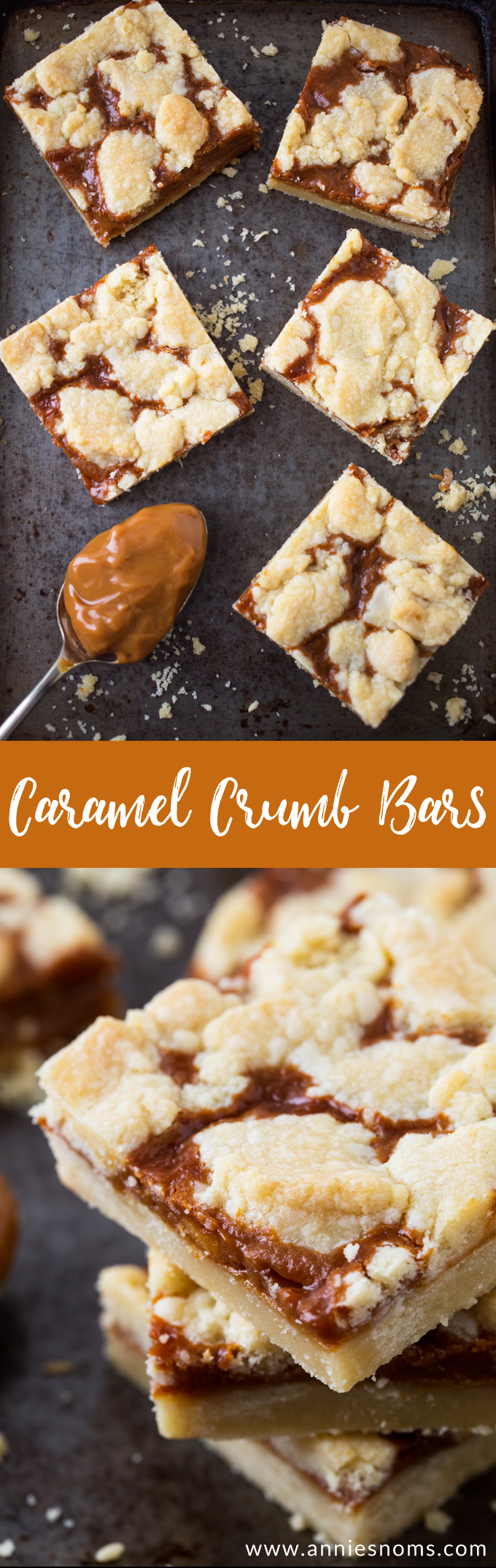 Caramel Crumb Bars - Annie's Noms