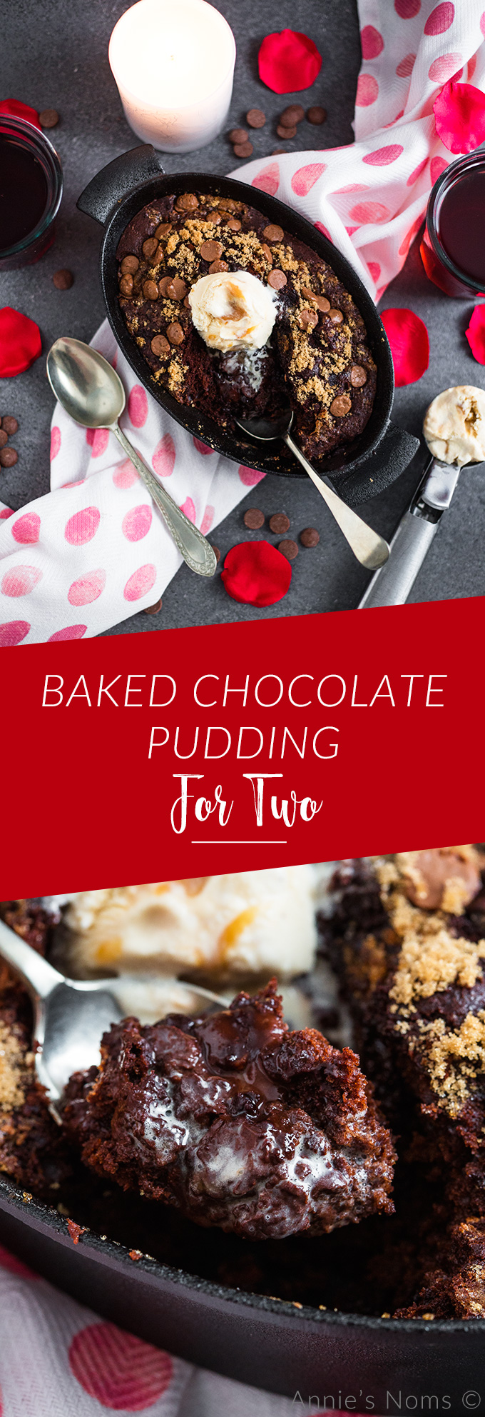 Baked Chocolate Pudding for Two - Annie's Noms