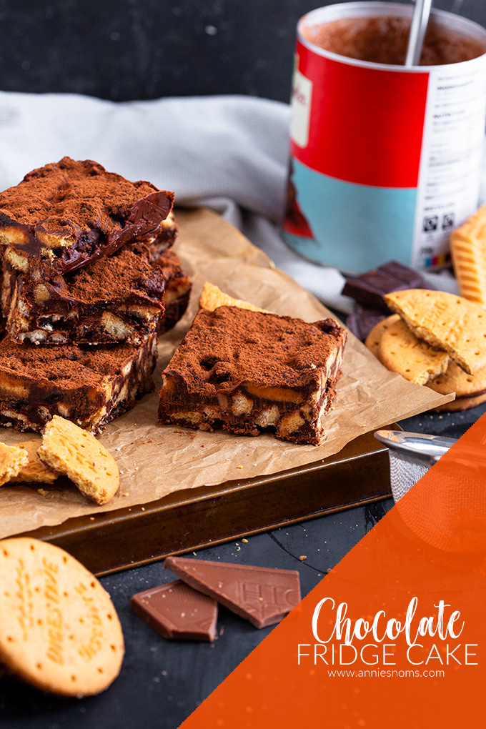 Chocolate Fridge Cake {Kid Friendly, No-Bake Recipe!} - Annie's Noms