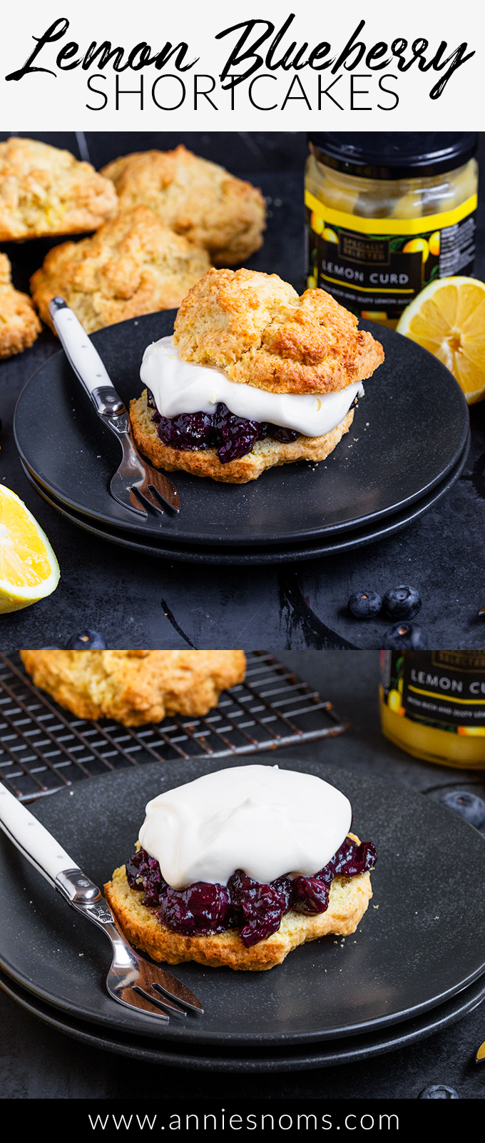 Lemon Blueberry Shortcakes - Annie's Noms